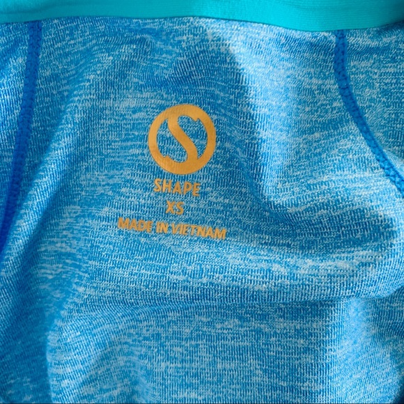 shape | Tops | Shape Activewear Blue Short Sleeve Athletic Top Xs ...
